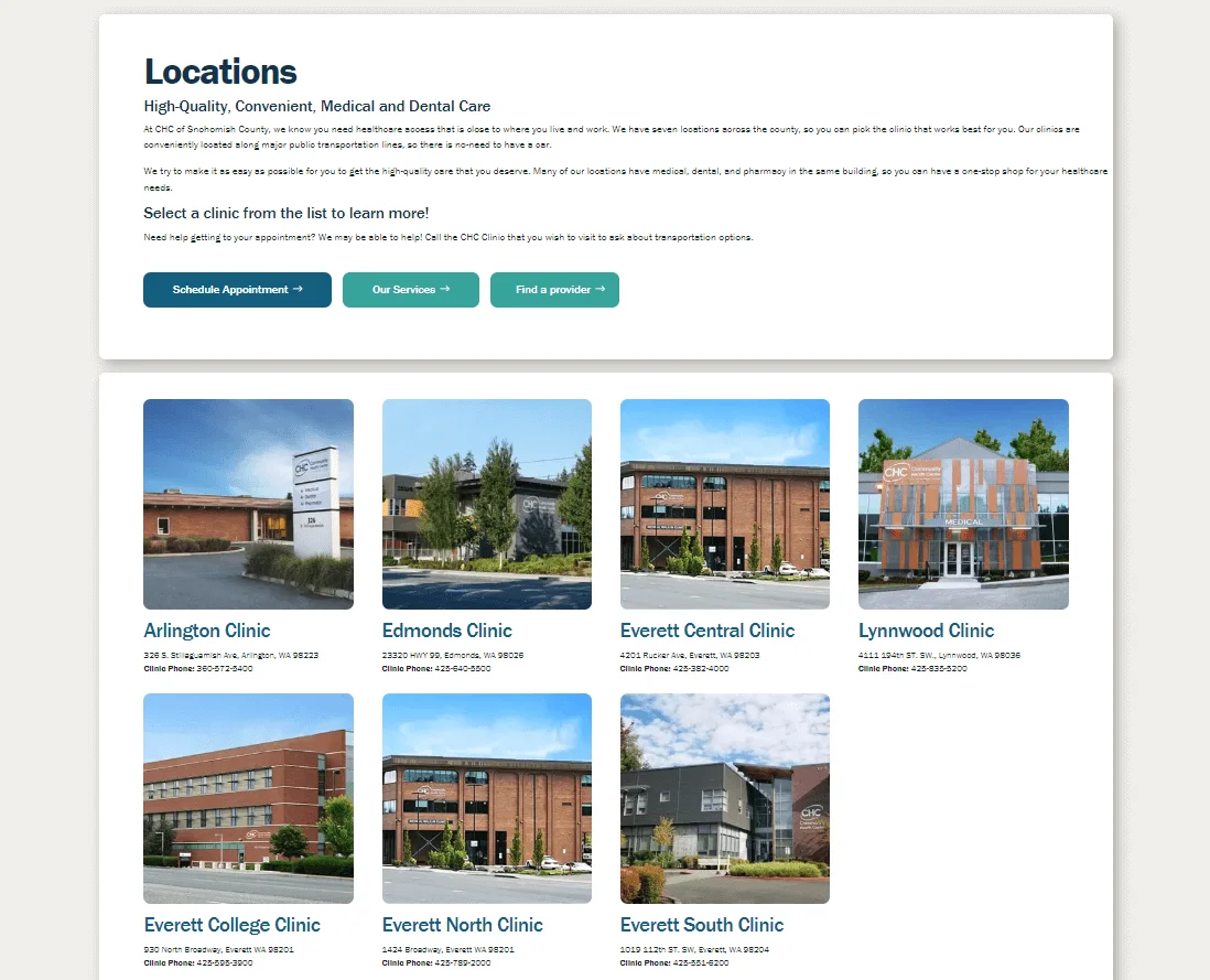 Case Study: CHC-Sno - Seattle & Everett Washington | FDG Web